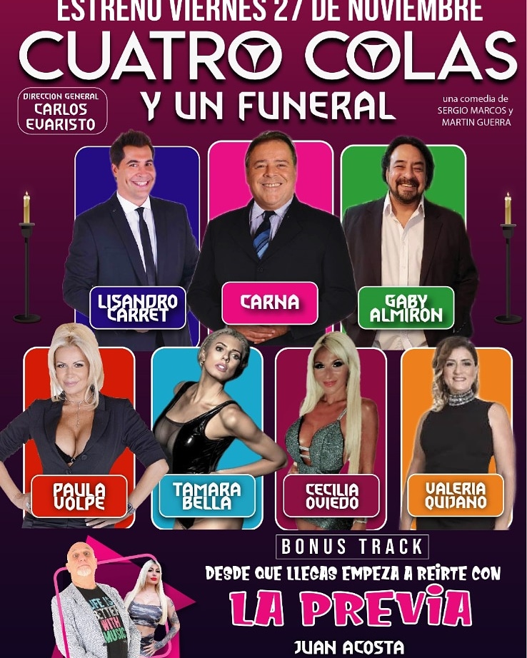 Cecilia Oviedo se suma a¨Cuatro colas y un funeral¨ | Pablo Layús