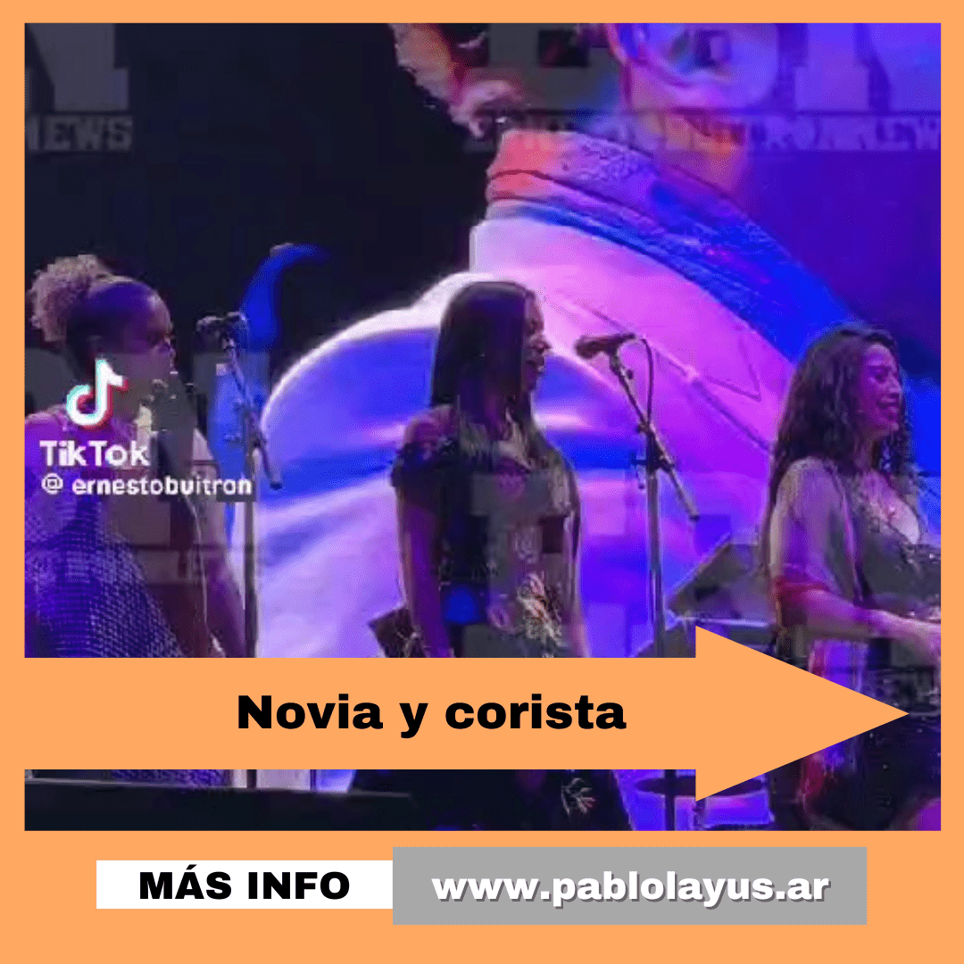 Mariela Sánchez debutó como corista de Cristian Castro | Pablo Layús