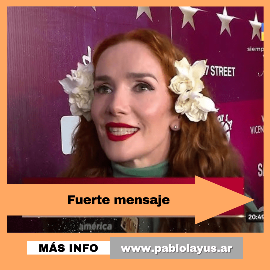 Natalia Oreiro y una picante crítica en los Martín Fierro Cine | Pablo ...