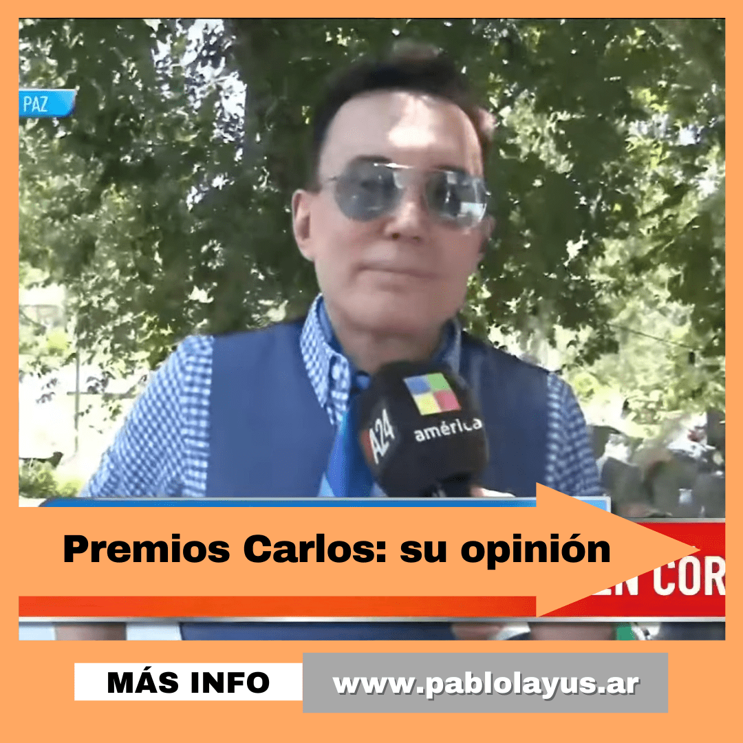 Marcelo Polino opinó sobre la polémica de los Premios Carlos | Pablo Layús