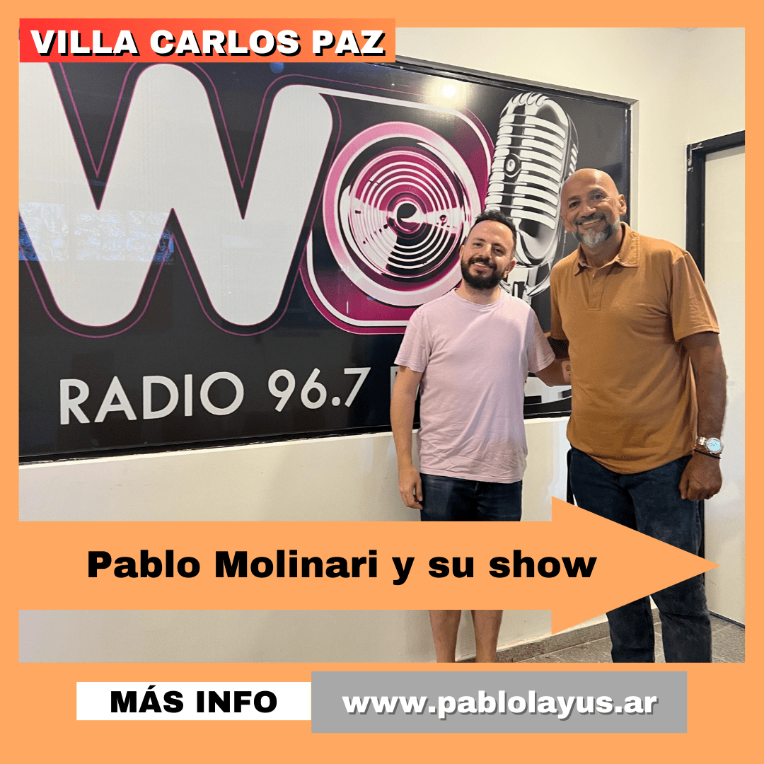 Pablo Molinari nos anticipó su show en Carlos Paz | Pablo Layús