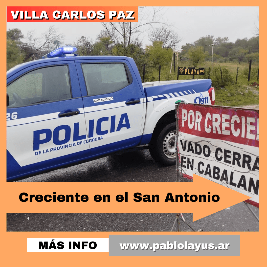 Creciente de 1 metro en el San Antonio | Pablo Layús