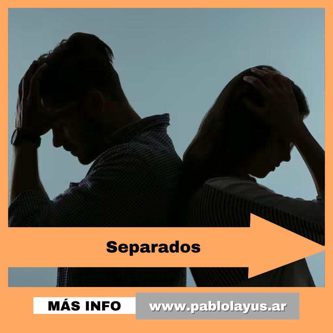 Pareja separada, tras tres años juntos | Pablo Layús
