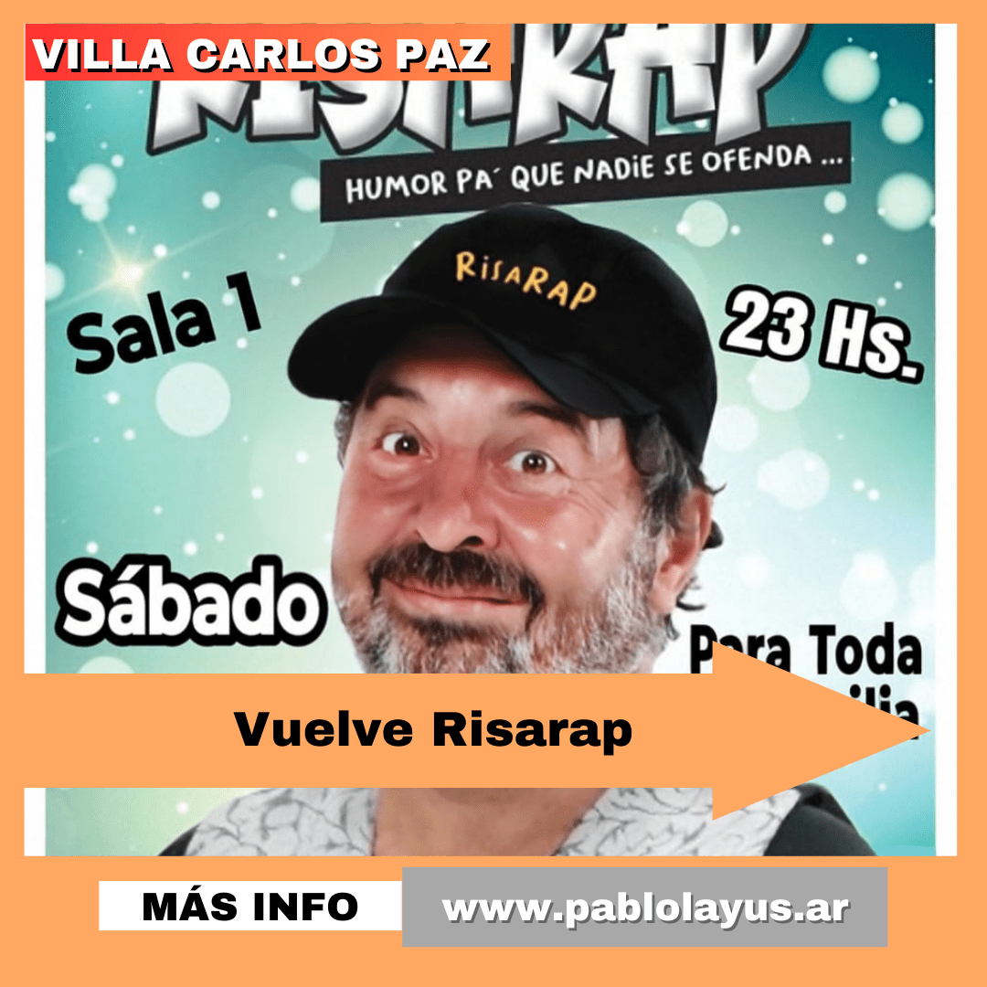 Marcelo Josset presenta “Risarap” en Carlos Paz | Pablo Layús