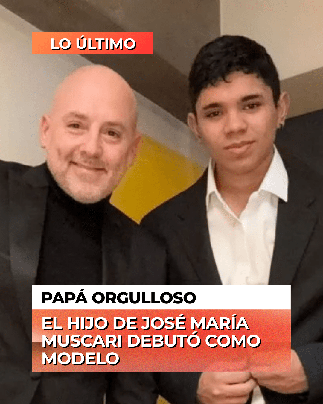 El hijo de José María Muscari debutó como modelo | Pablo Layús