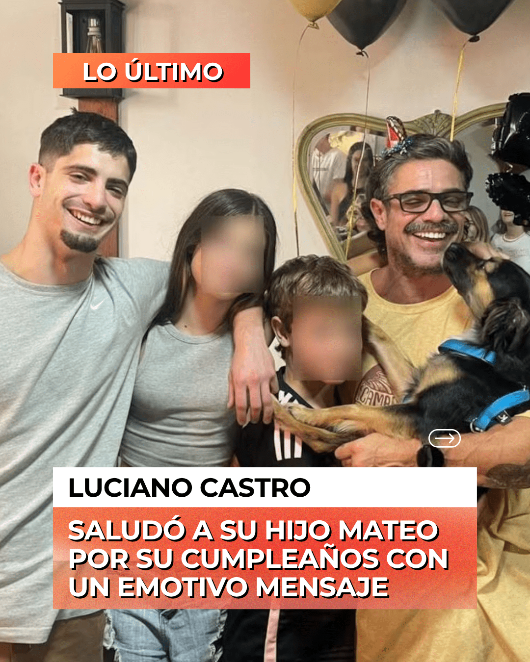 El tierno mensaje de Luciano Castro por el cumpleaños de su hijo mayor ...