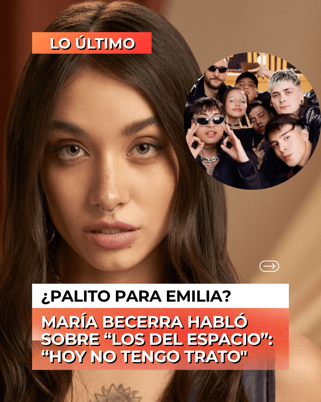 María Becerra habló sobre “Los del espacio”: “Hoy no tengo trato ...